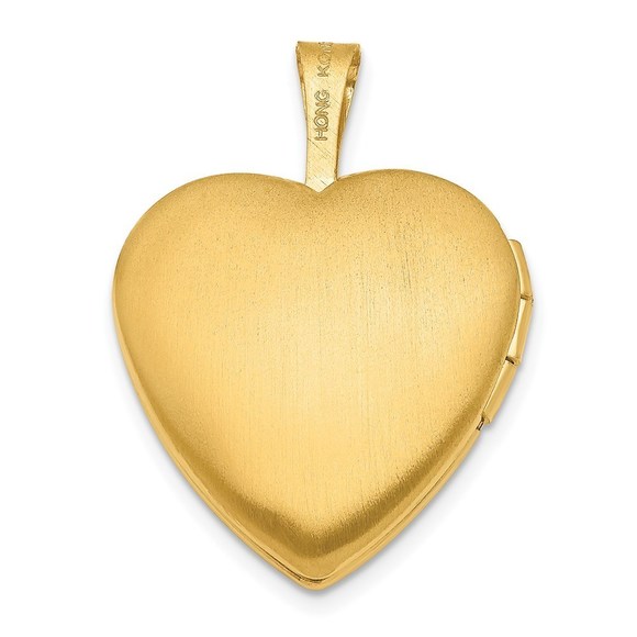 LaneMax | Jewelry | 2 Gold Filled Satin And Polished 2frame 15mm Heart ...